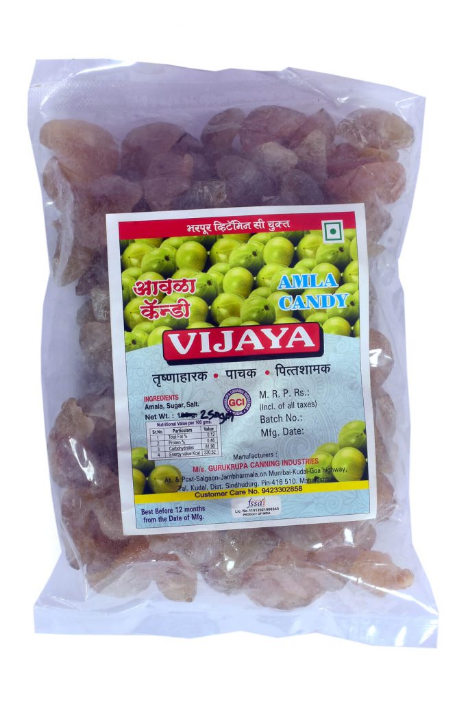 Awala Candy / Amla Candy (250gm) - Pack of 2 - Konkan Aura