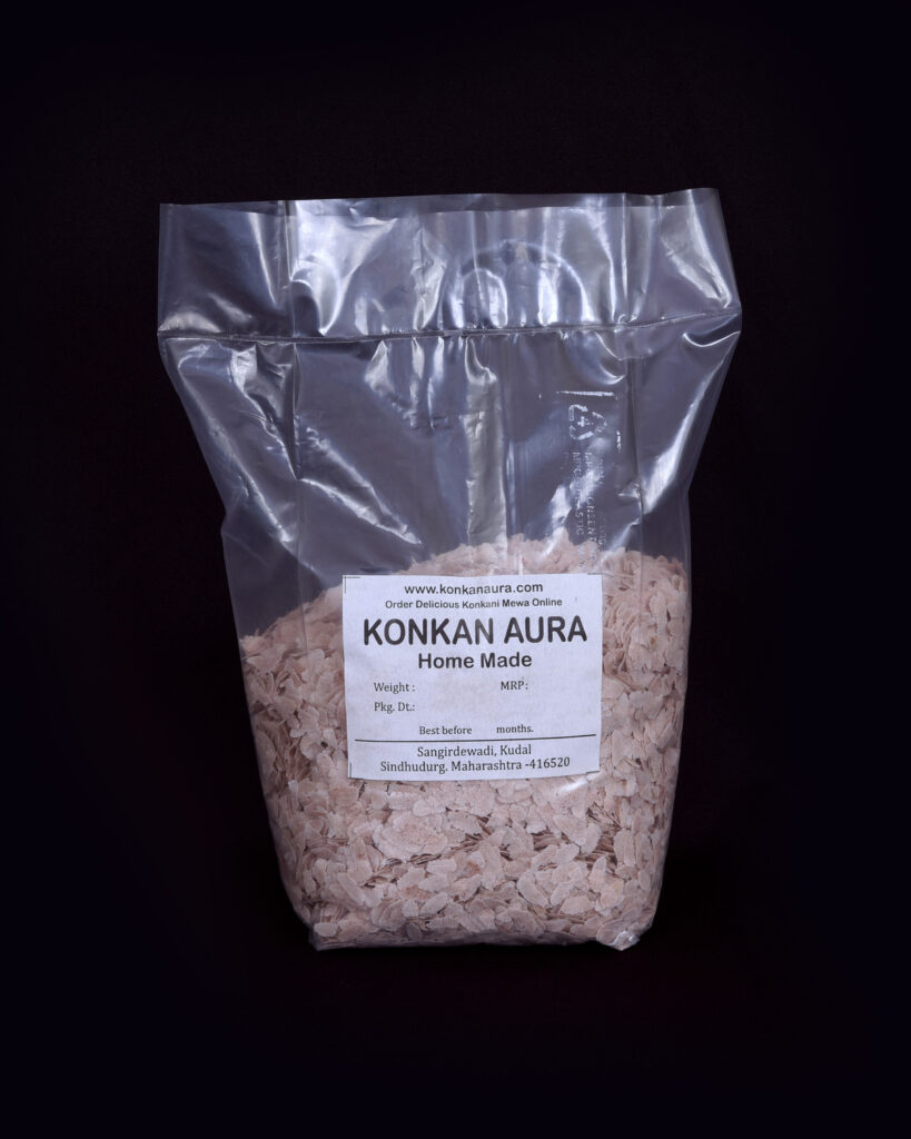 Red Poha/Red Flattened Rice/Gavthi Pohe (500gm)- Pack of 2 - Konkan Aura